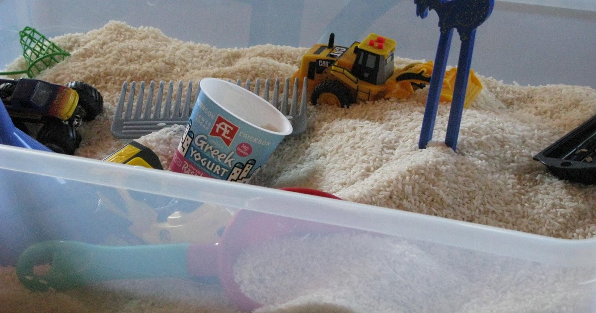 Kitchen and Dumplings: How to Make an Indoor Sandbox with Rice, Dry ...