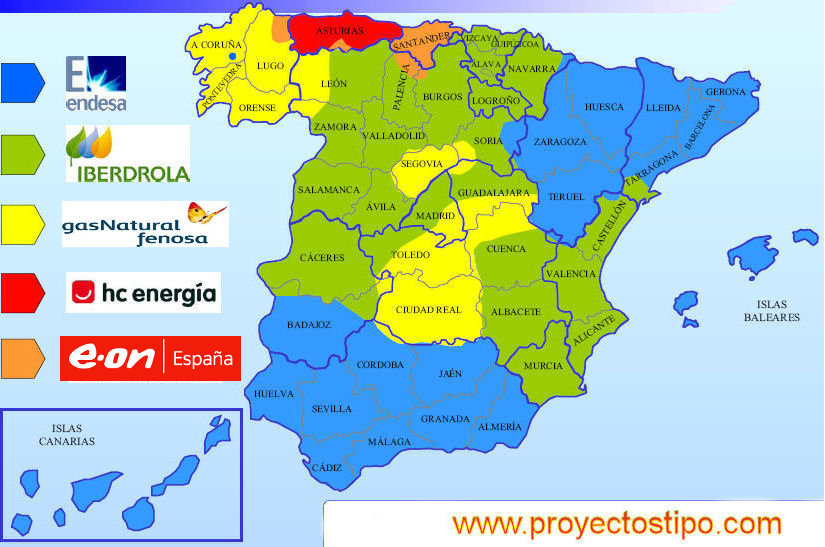 Distribución Eléctrica: Mapa Eléctrico