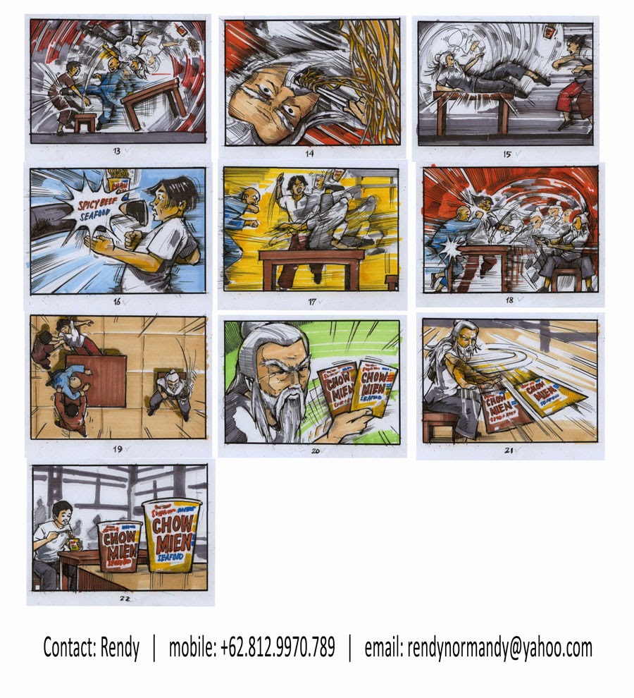 Assassin - Storyboard Artists: RENDY - COLOUR STORYBOARD