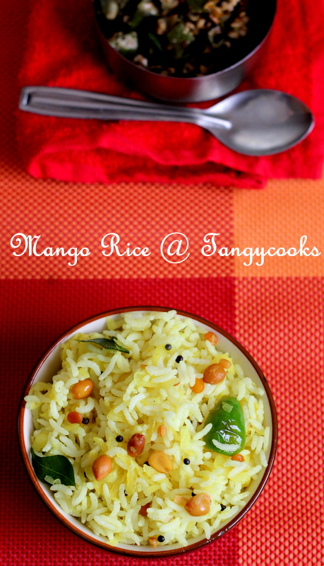 CONCOCTIONS OF A COOKAHOLIC !!!: Raw Mango Rice/ Manga Sadham