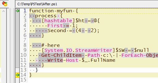 Dan's PowerShell Stuff: PowerShell pretty printer / code cleaner V1