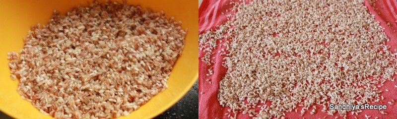 Sandhiya's Cookbook: Rice flour | Red rice flour | Home made Rice flour ...