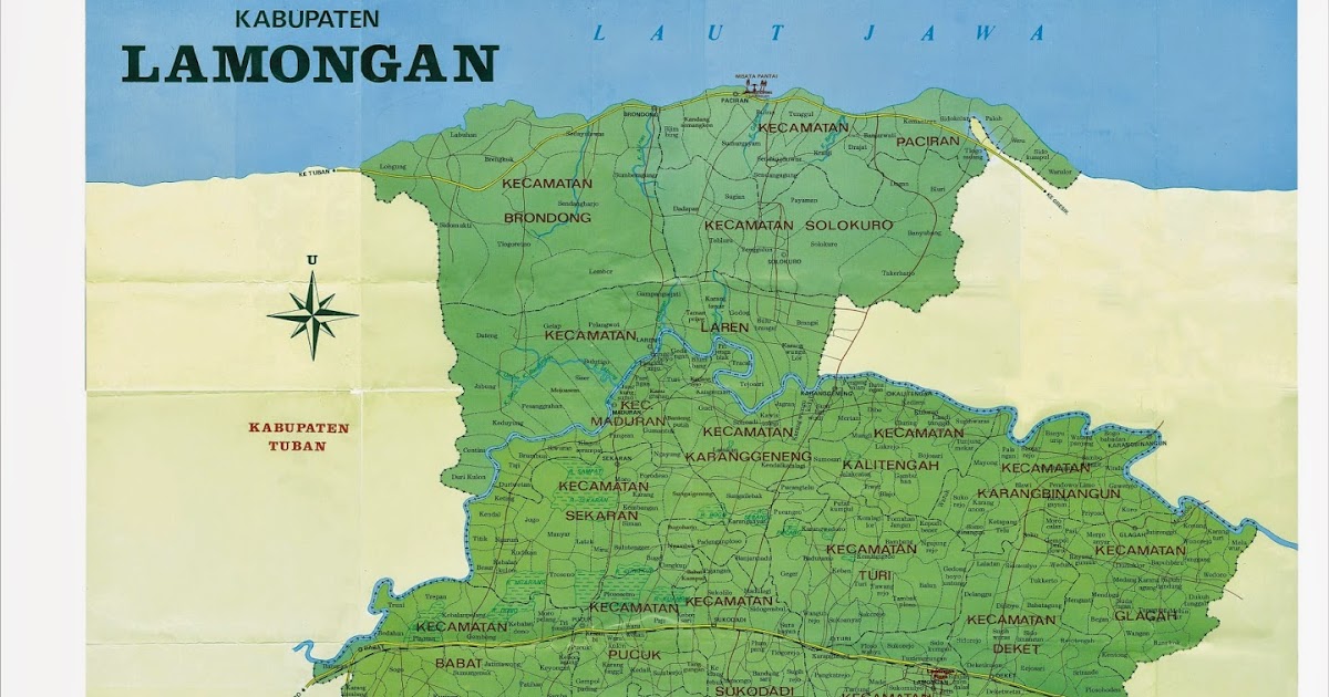 Peta Kota: Peta Kabupaten Lamongan