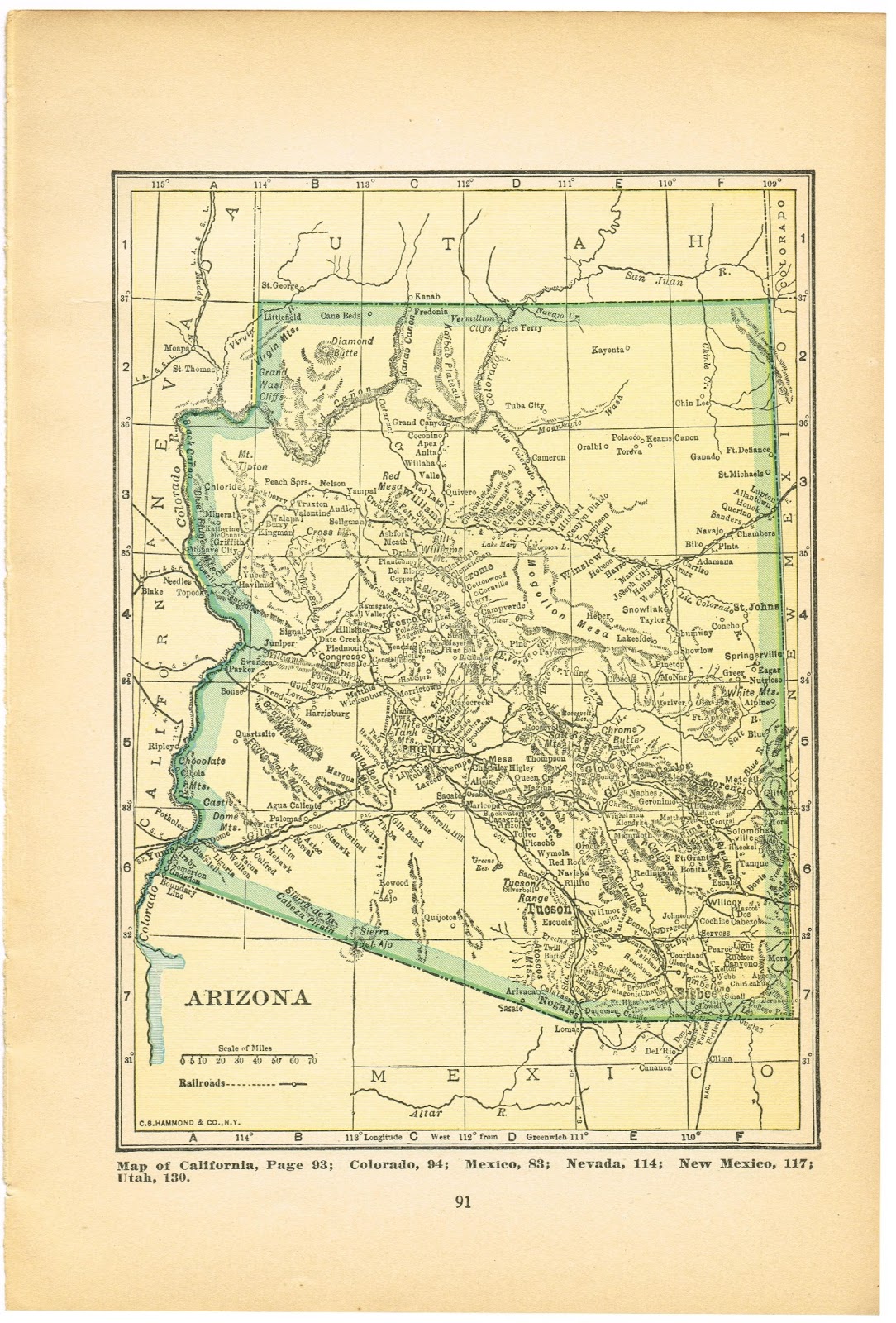Antique Graphics Wednesday - 1900's Maps of the World & ALL 50 States ...