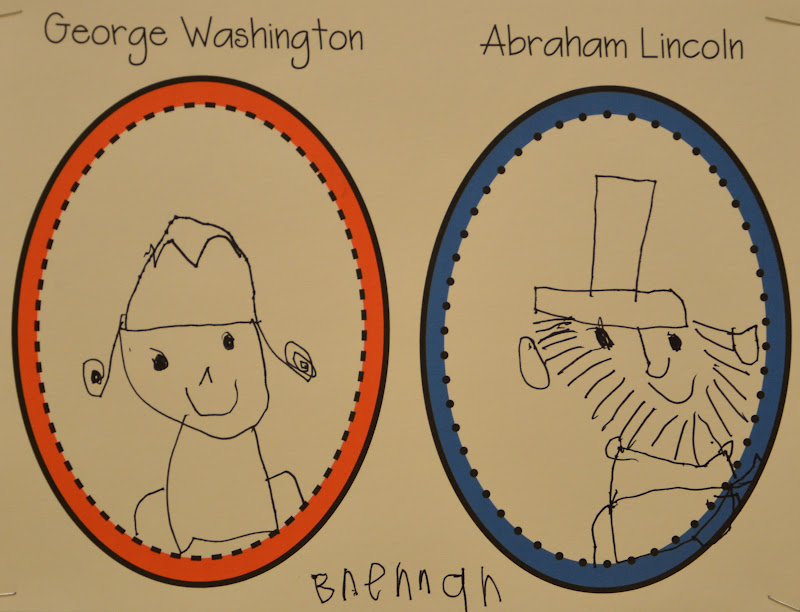 A Place Called Kindergarten: George and Abe Drawings