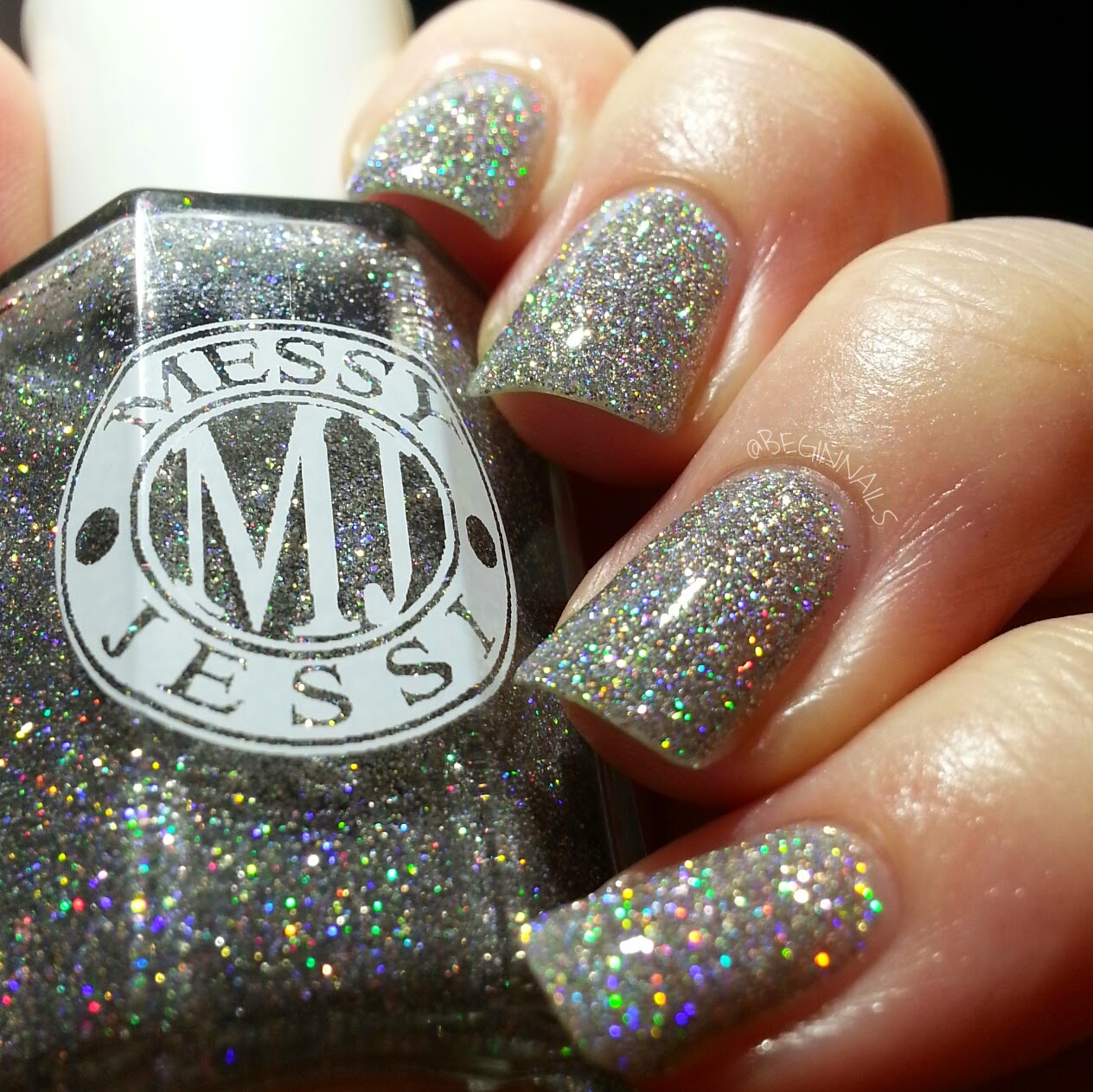 Let's Begin Nails: Messy Jessi Sparkle-tastic Swatch and Review