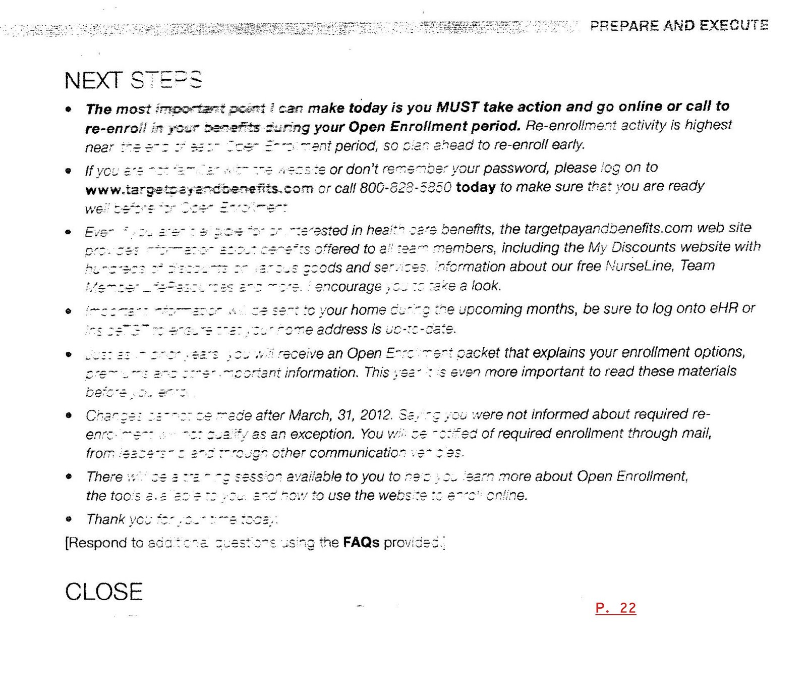 Target Pay and Benefits