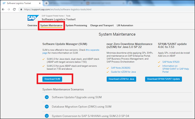 ABRAHAM SAP BASIS: How To Download Latest Vesrion of SUM