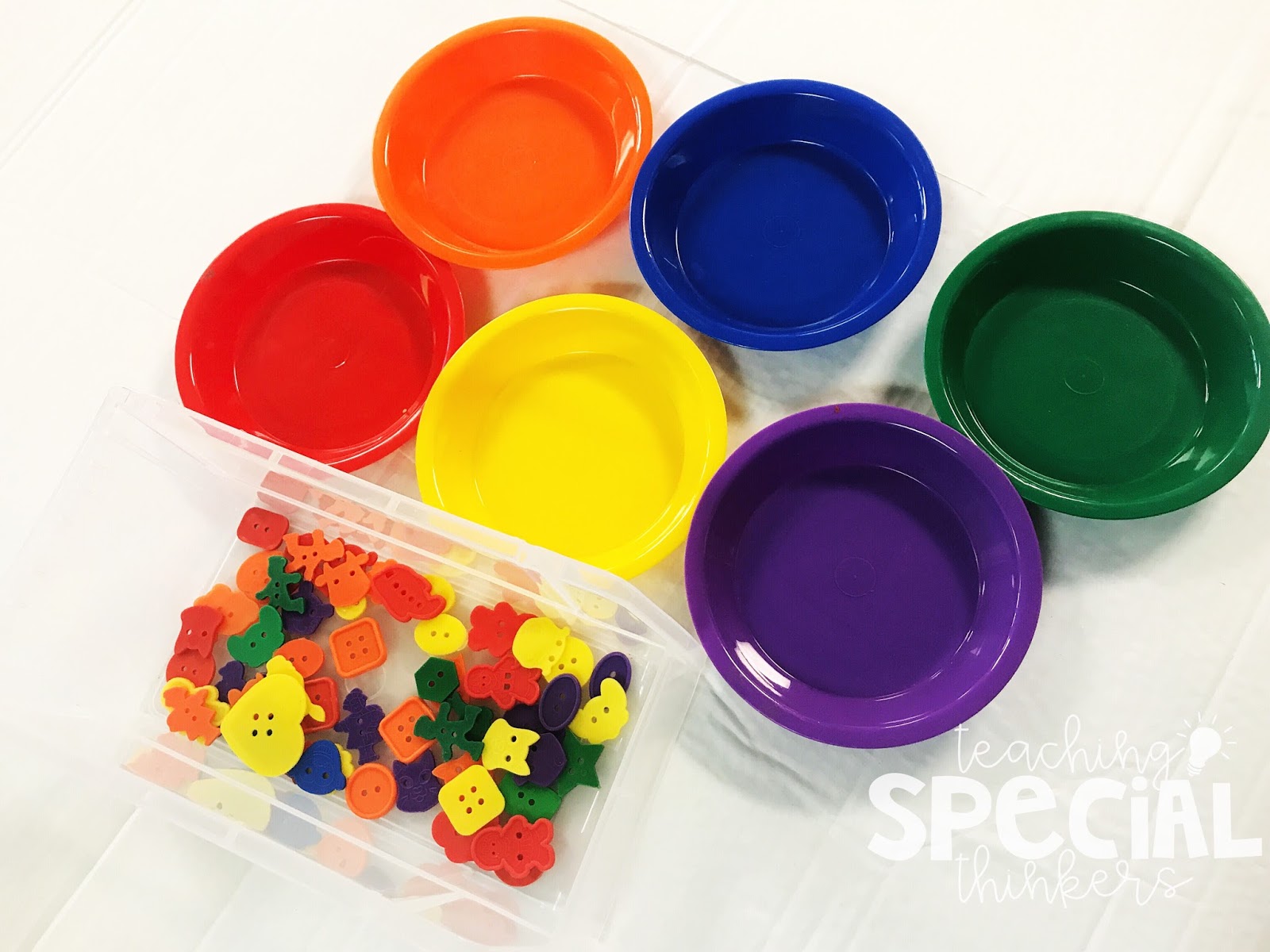 Color Matching and Color Sorting Work Tasks - Teaching Special Thinkers