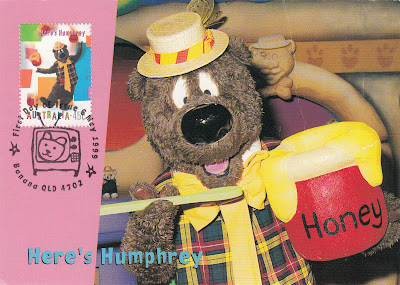 My postcard and stamp week: Australia: Humphrey B. Bear