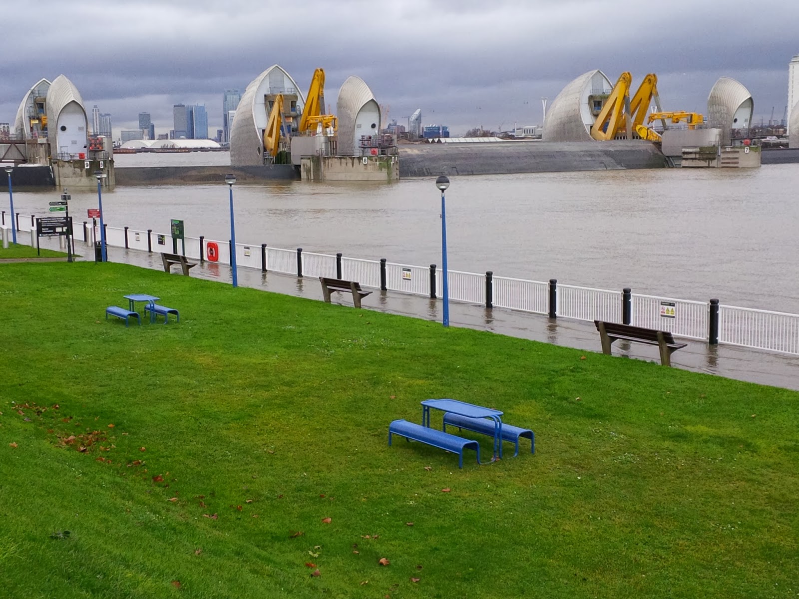 A day in the life of....: High tide at the Thames Barrier