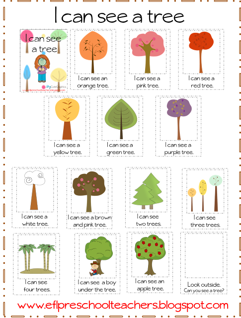 ESL/EFL Preschool Teachers: Trees