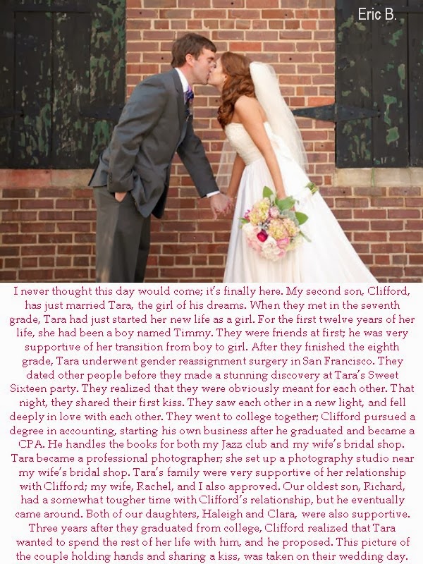 Eric's Transgender Captions: His Beautiful Bride Tara