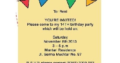 95 Contoh Undangan Informal Invitation HD Terbaik - Contoh Undangan