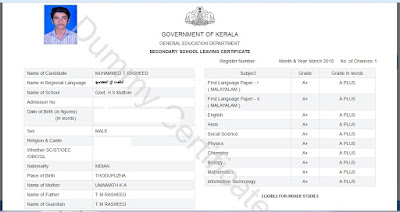mentors kerala: Verification of SSLC Certificate Details -Online