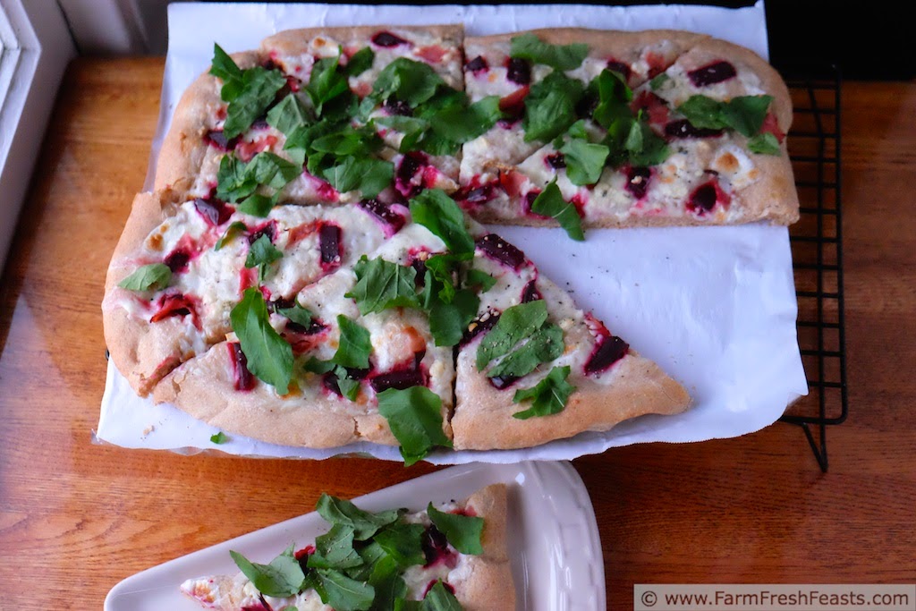 Farm Fresh Feasts: Roasted Beet & Arugula Pizza