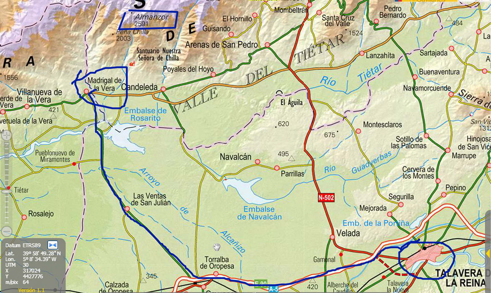 BESO AL SOL: ALMANZOR (2.592m) Cara Sur desde el Raso.