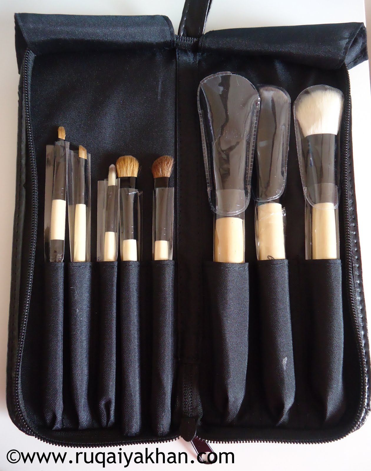Ruqaiya Khan: Catwalk Glamour Luxury Sable Makeup Brush Set Review