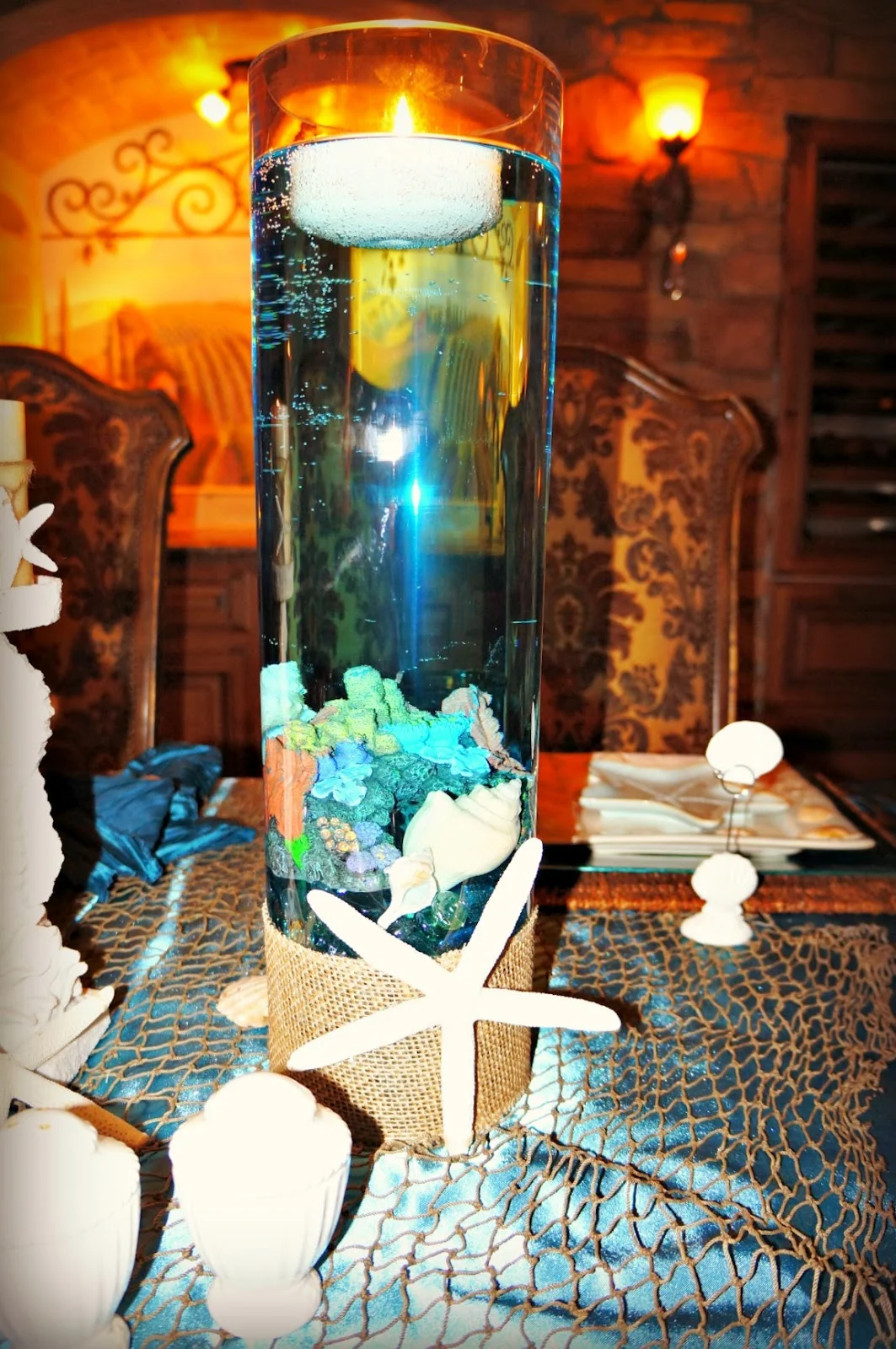 Sea Themed Tablescape | Life and Linda