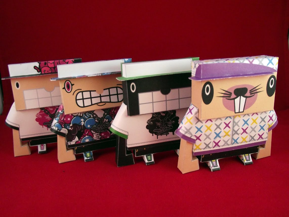 Greenelf's Paper Toys: New Shin Tanaka Boxy Designs