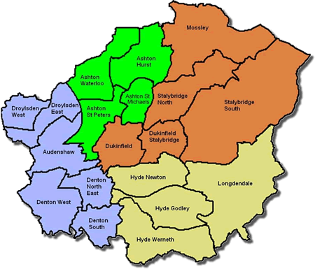 Carl Simmons - Independent: Map of Tameside
