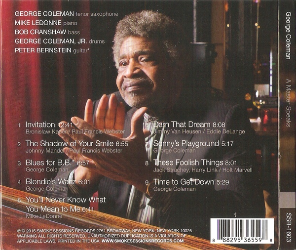 Republic of Jazz: George Coleman - A Master Speaks (2016)