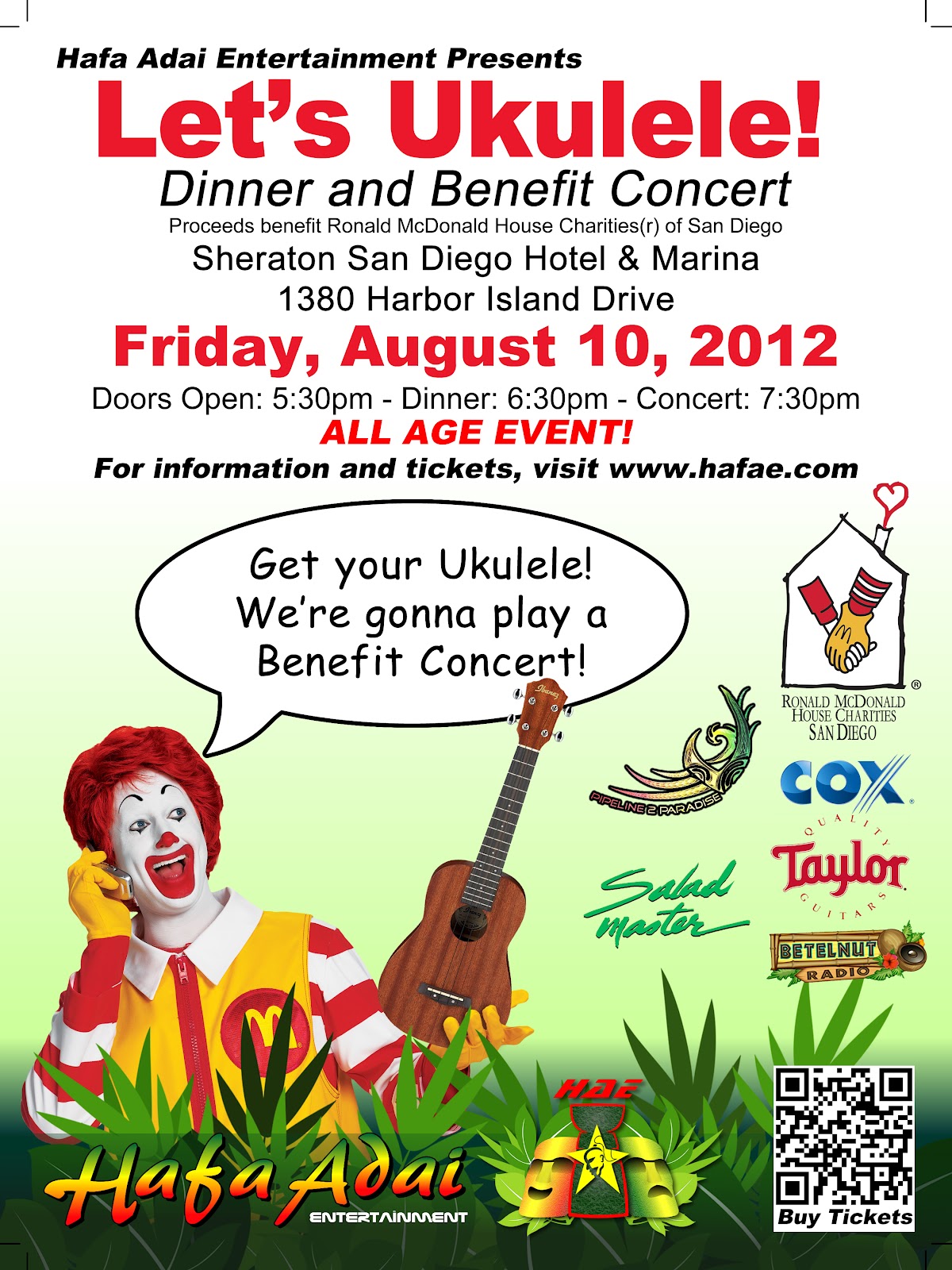 Let's Ukulele Benefit Dinner and Concert