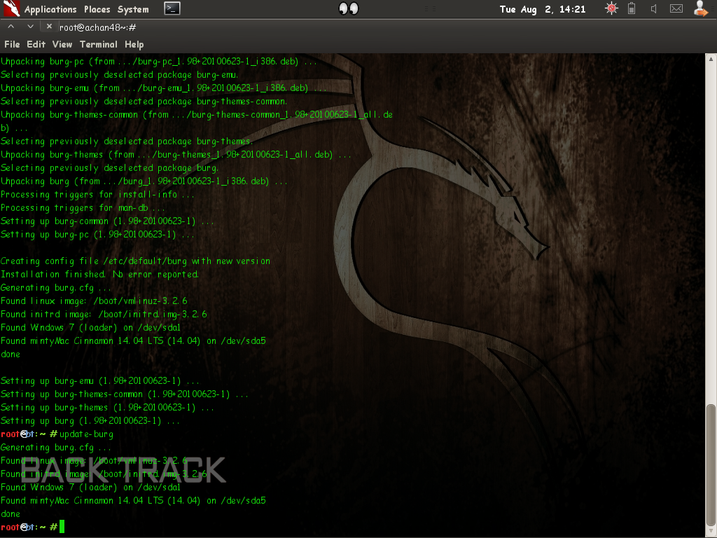 cara install burg boot menu di kali linux | WithOutShadow