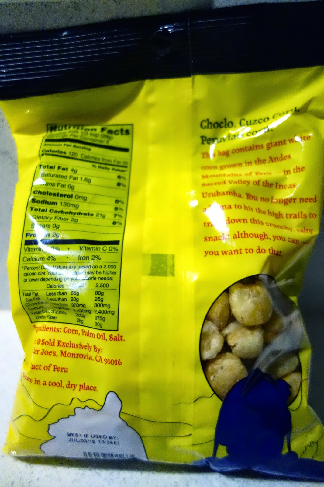 Trader Joe's Giant Peruvian Inca Corn