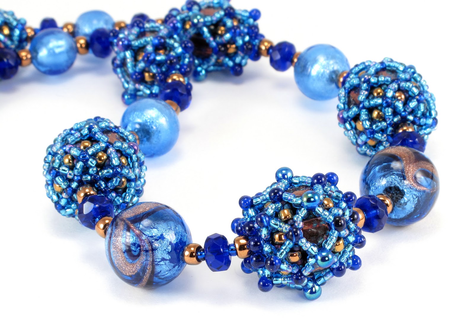 Bead Origami: Beaded Beads and Lampwork Beads, Finale!