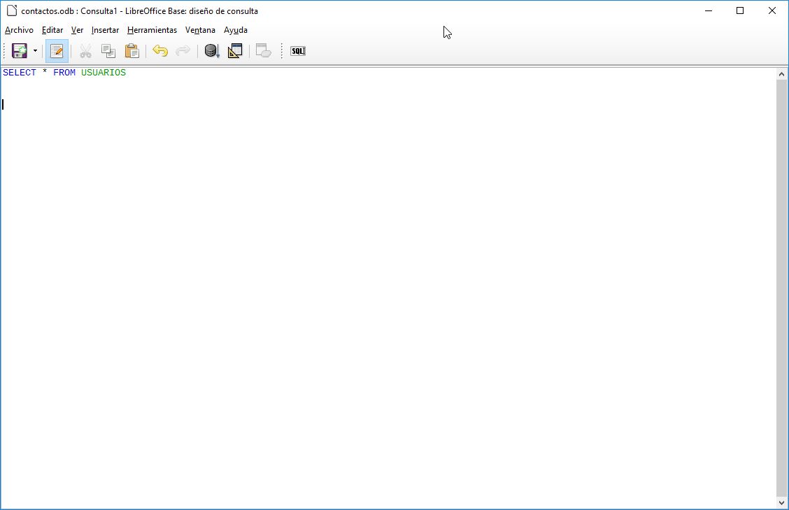 Comprender una instrucción SQL en LibreOffice Base (II) | Aplicaciones ...