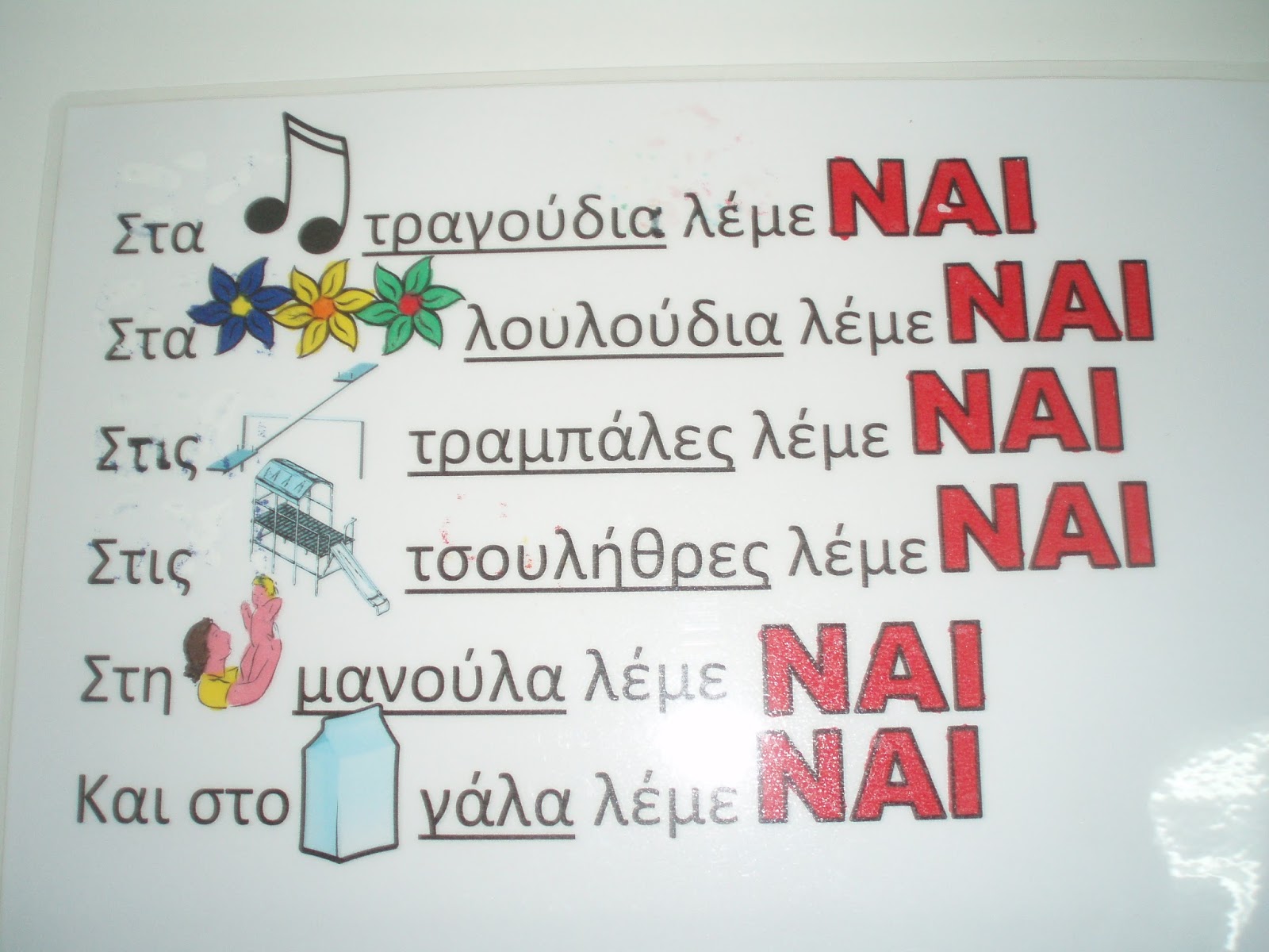 9ο Νηπιαγωγείο Κηφισιάς: Το τραγούδι του ΝΑΙ και ΟΧΙ