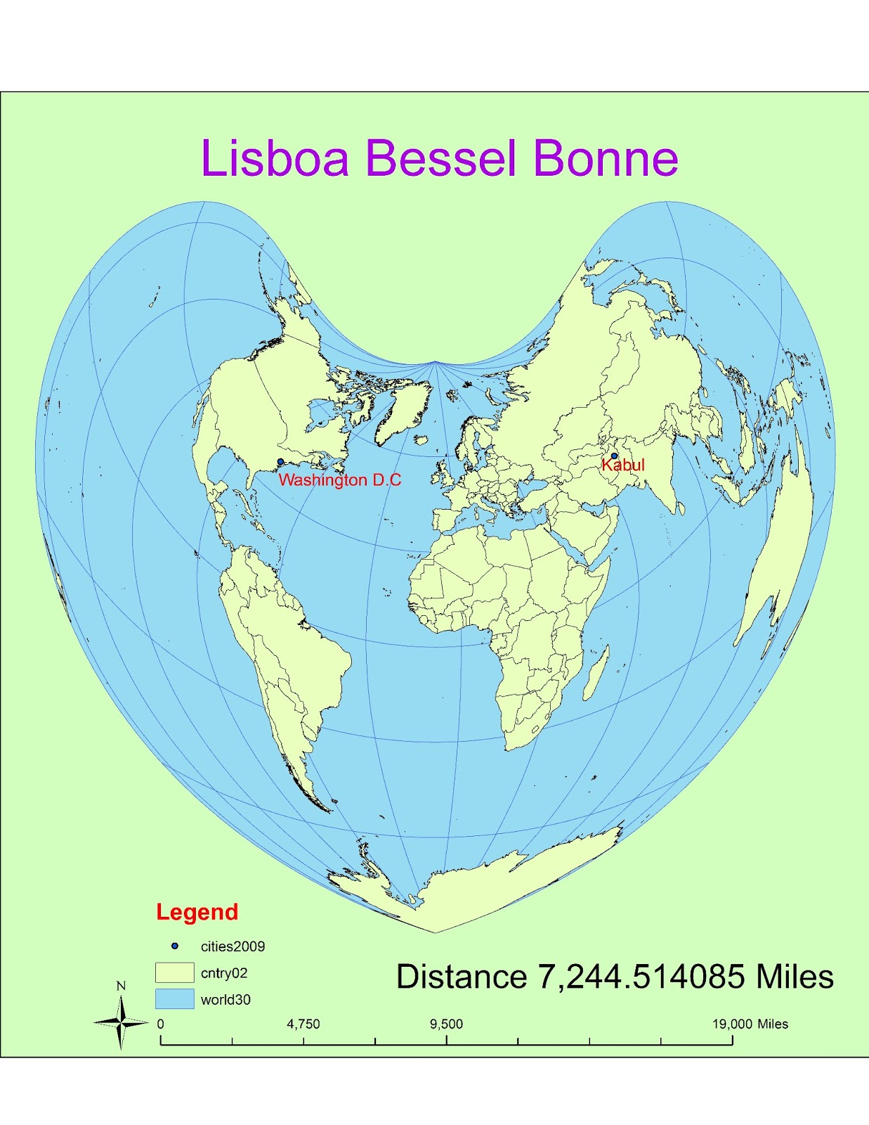 Geography 7: Lab 5: Projections in ArcGIS