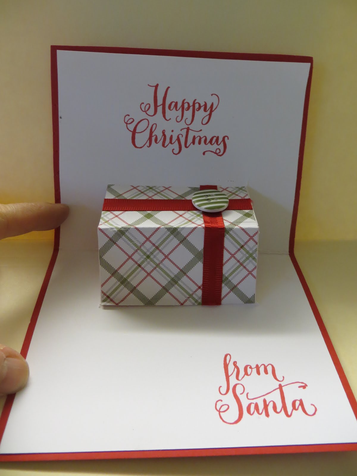 Lynda's Quiet Time : A simple little pop-up Christmas present