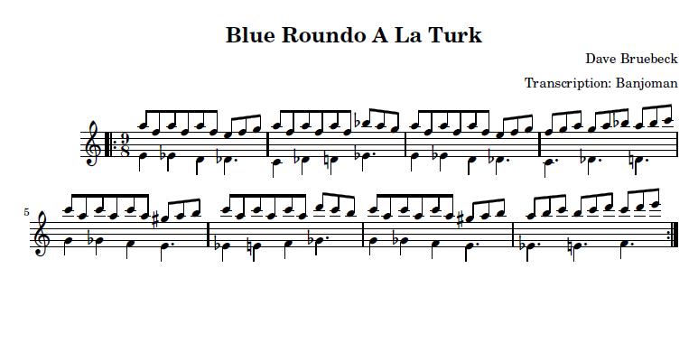 Big Pink: ★Blue Rondo a la Turk