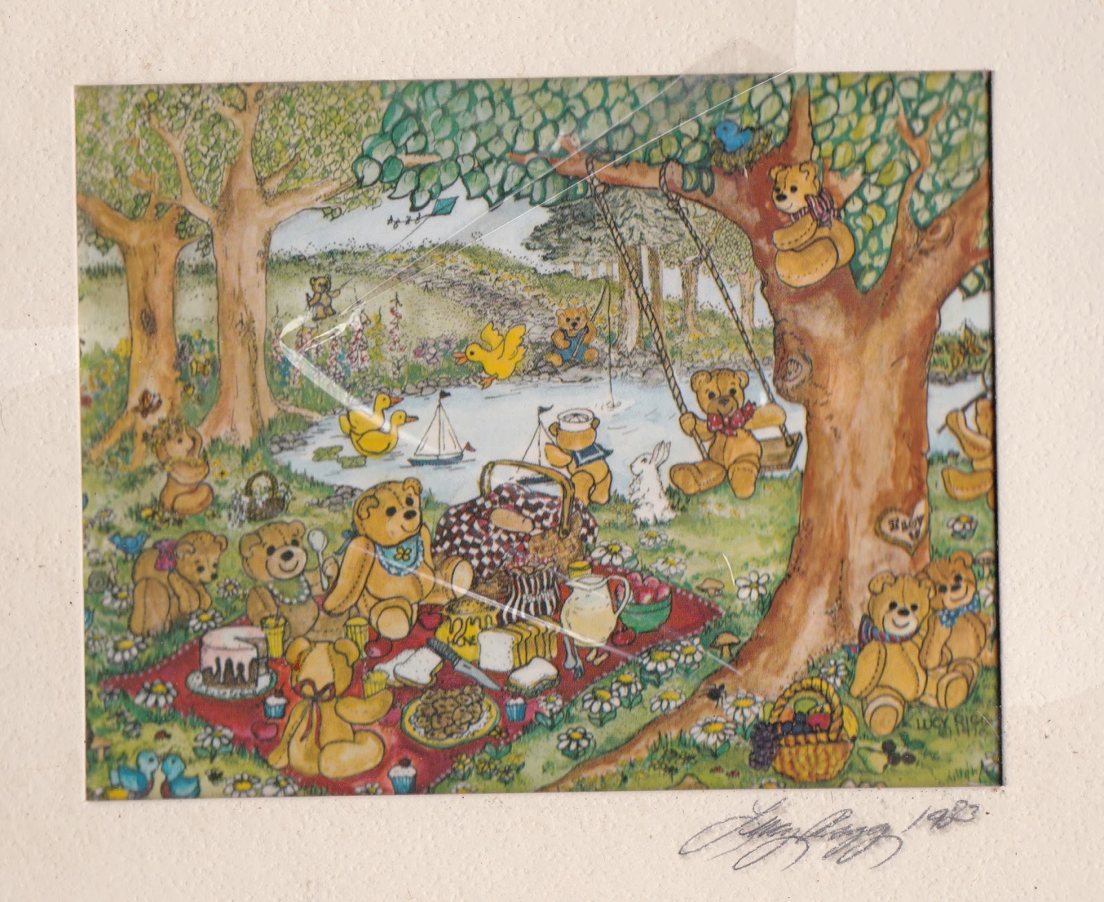 vintage recycling: Happy Halloween from Lucy Bear 1980s