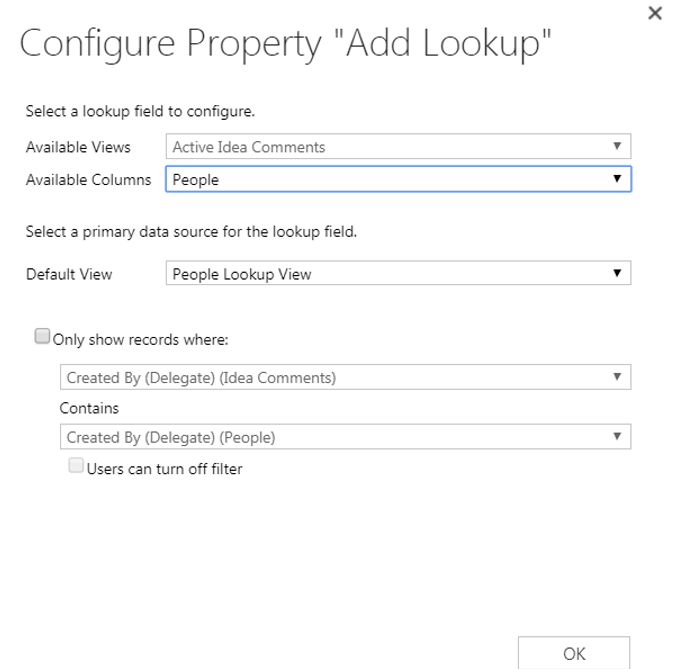 Dynamics 365 Knowledge Exchange: Editable Grids Lookup Field Custom Filter
