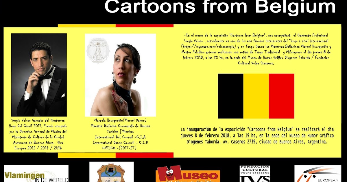 Cartoons from Belgium. Tango y Humor belga en el Museo Diogenes Taborda