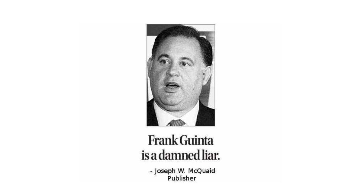 Frank Guinta Coniues To Lie-He Should Resign - Farmington NH Democrats