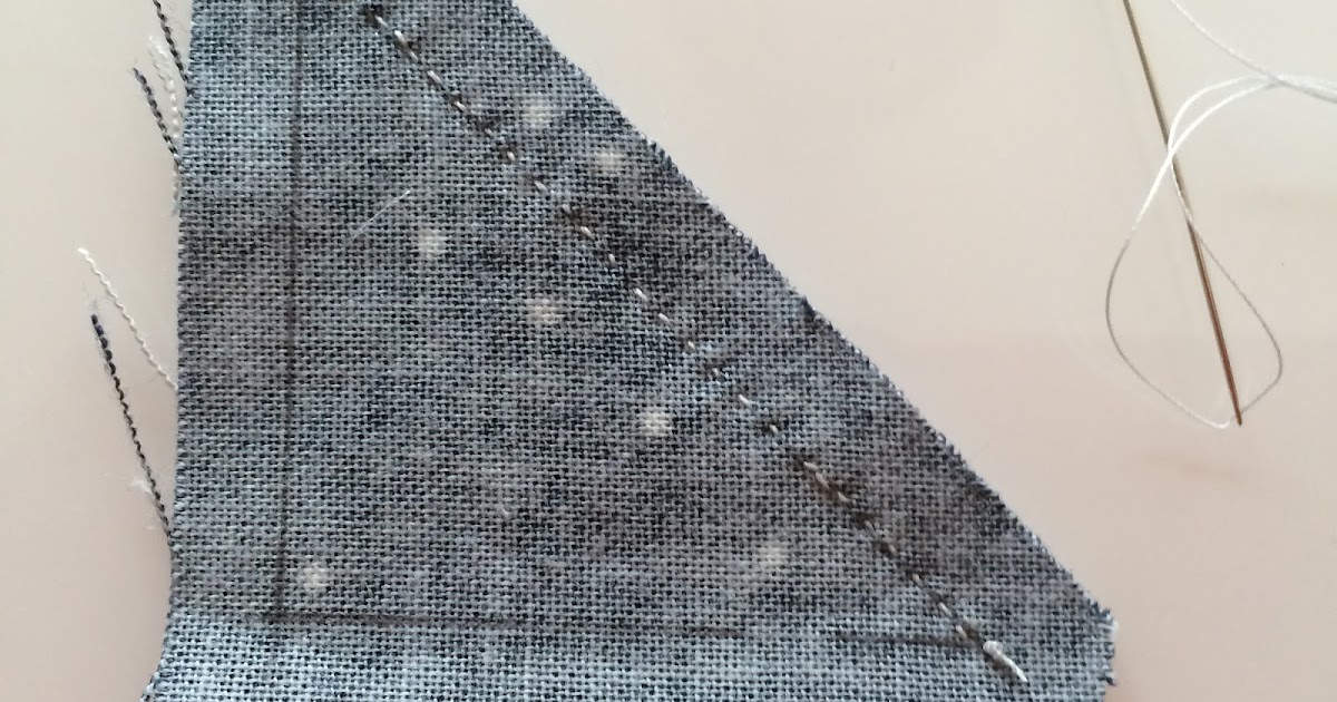 hand piecing a quilt / CHARM ABOUT YOU