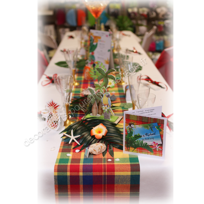 Ma décoration de mariage: Nouvelle déco mariage antillais madras