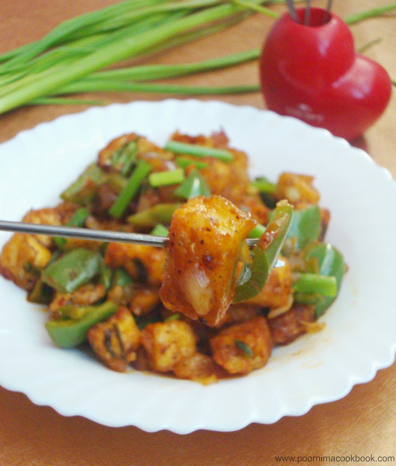 Poornima's Cook Book: Chilli Paneer Dry
