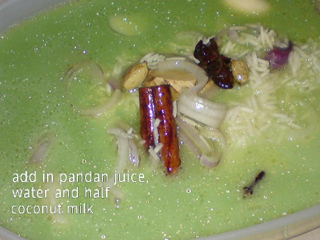 Cooking Pleasure: Pandan Nasi Lemak