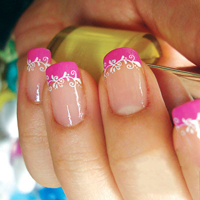 Lakiranje noktiju - pink nokti slike |UKRASAVANJE NOKTIJU