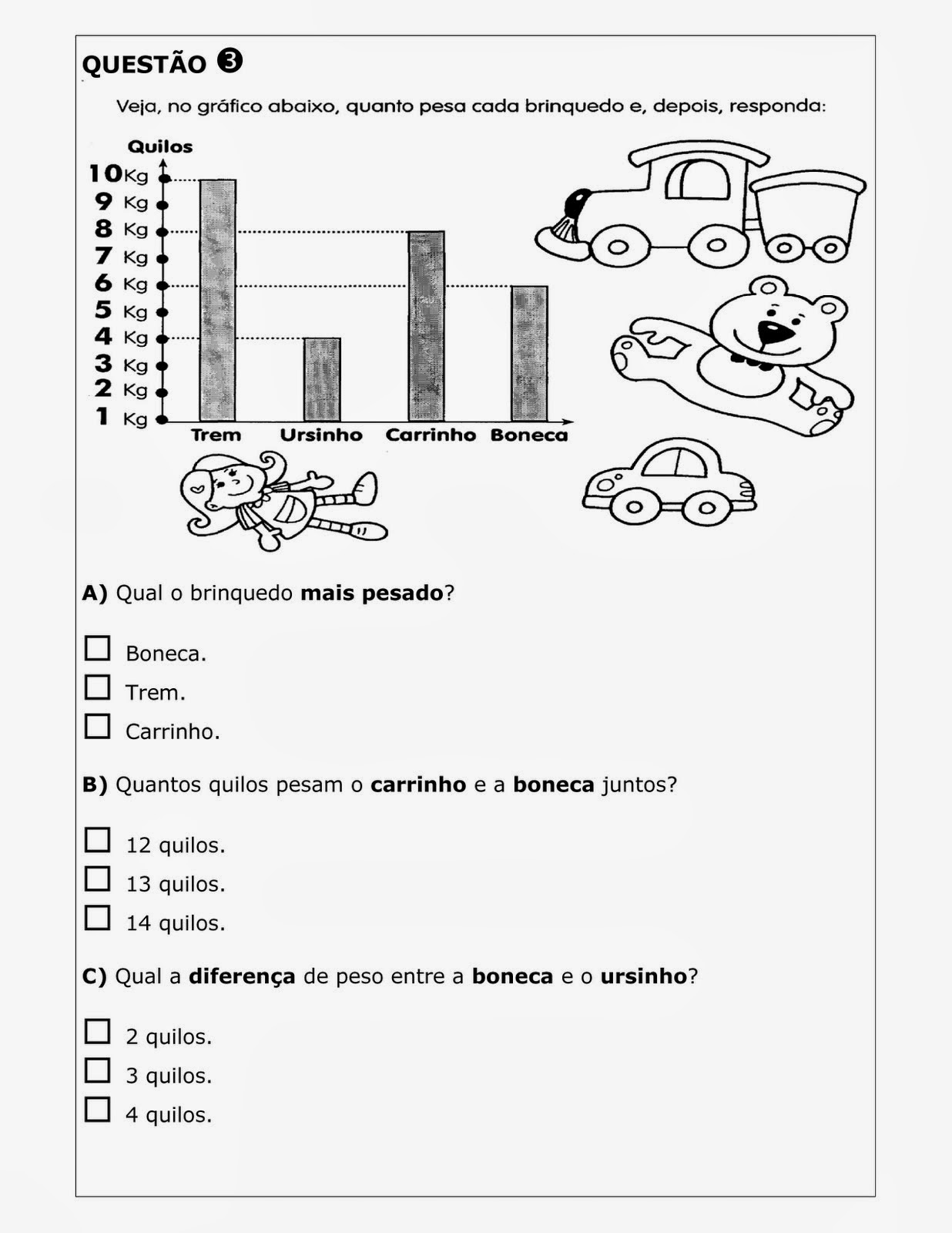 Educa X: Prova de matemática 4 ano