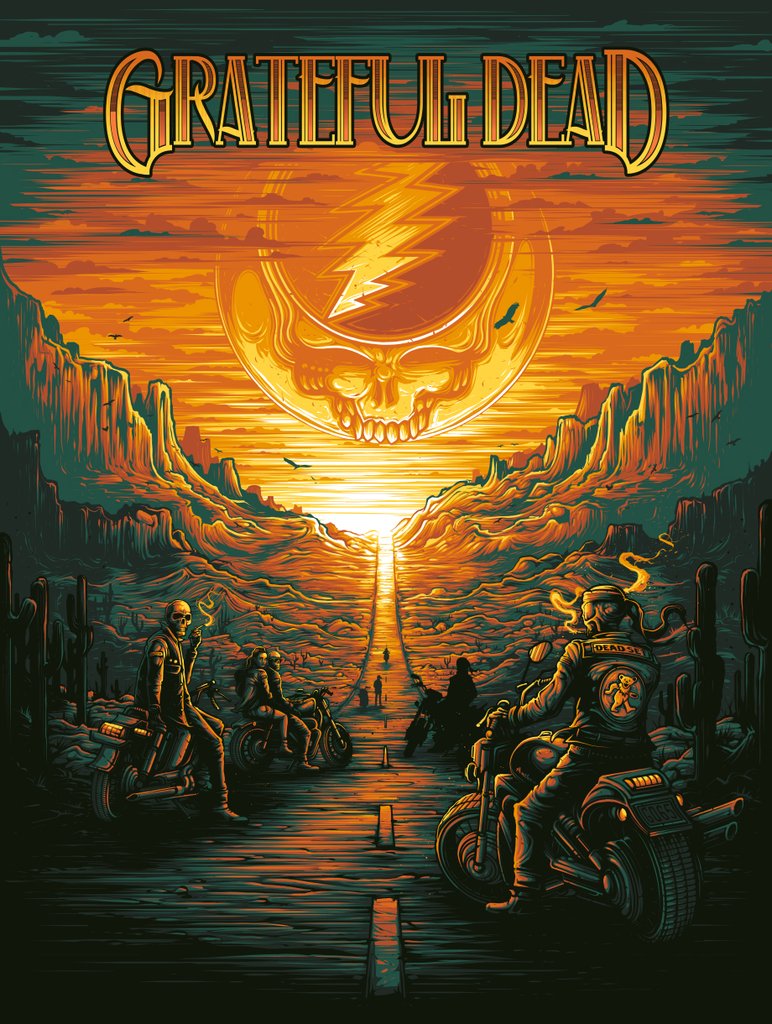 INSIDE THE ROCK POSTER FRAME BLOG: Grateful Dead Print By Dan Mumford ...