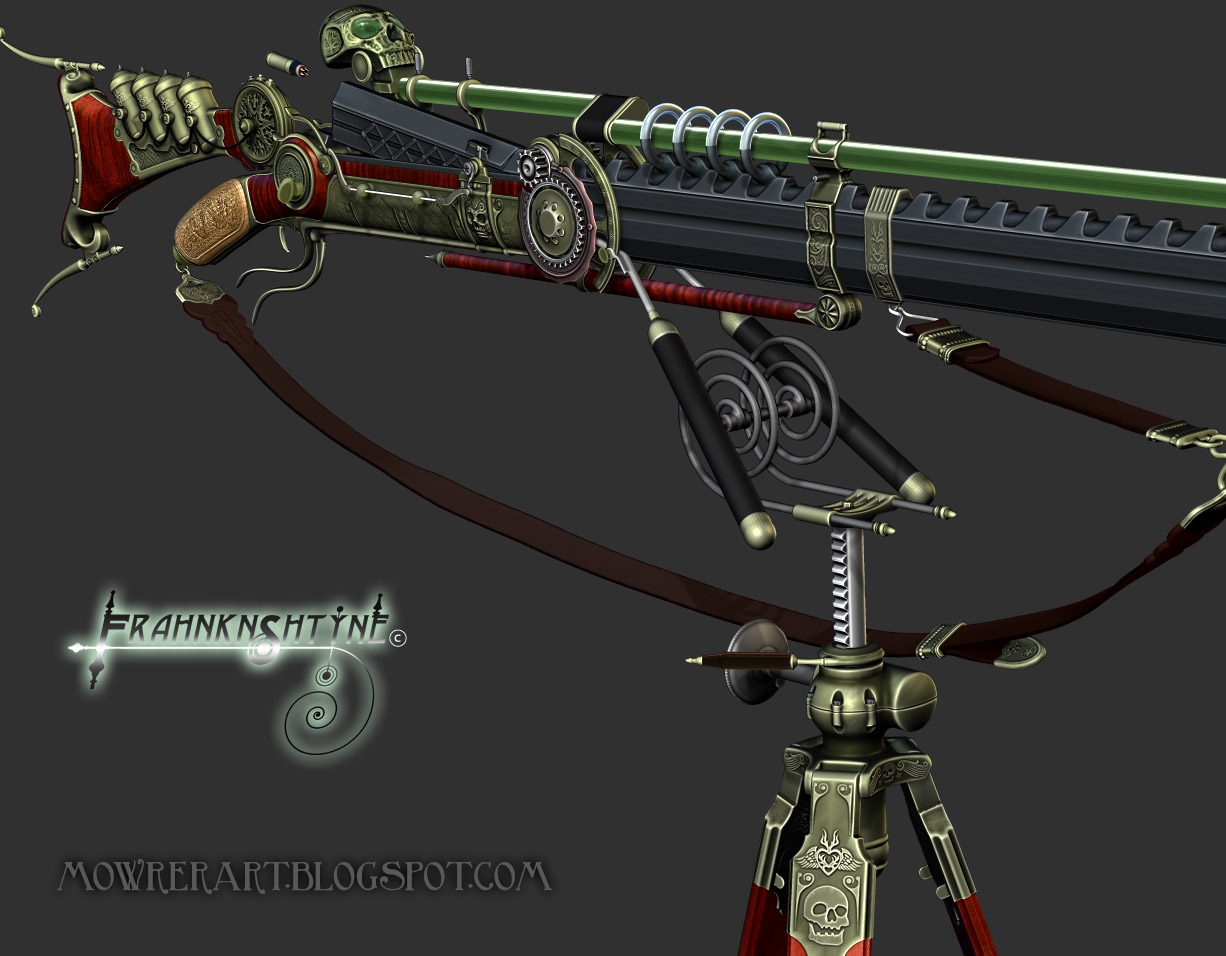 Mowrer Art Steampunk Frankenstein and more: Steampunk Aether Rifle on ...