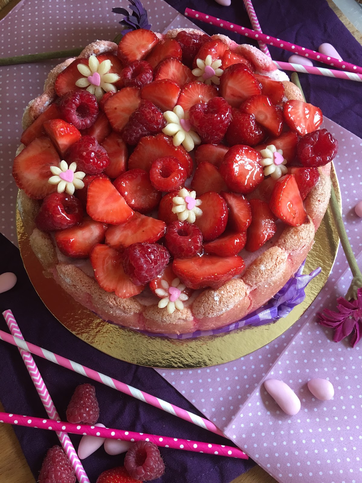Une délicieuse charlotte aux fraises