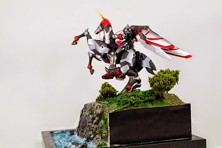 Gundam Family: HGUC 1/144 Master Gundam + Fuunsaiki Diorama Custom Build