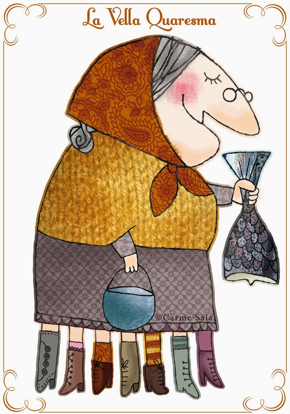 Pinzellades al món: La Vella Quaresma en il·lustracions